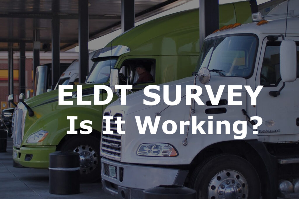 FMCSA Project To Understand ELDT Program Effectiveness